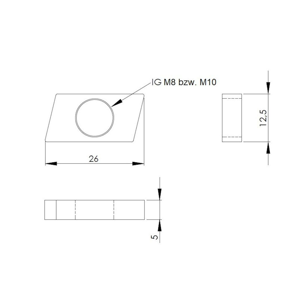 tecuro Schiebemutter M10 für Montageschiene | Kaufland.de