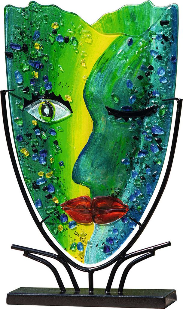 Casablanca by Gilde Glasart ovale Dekovase Face Twinkle