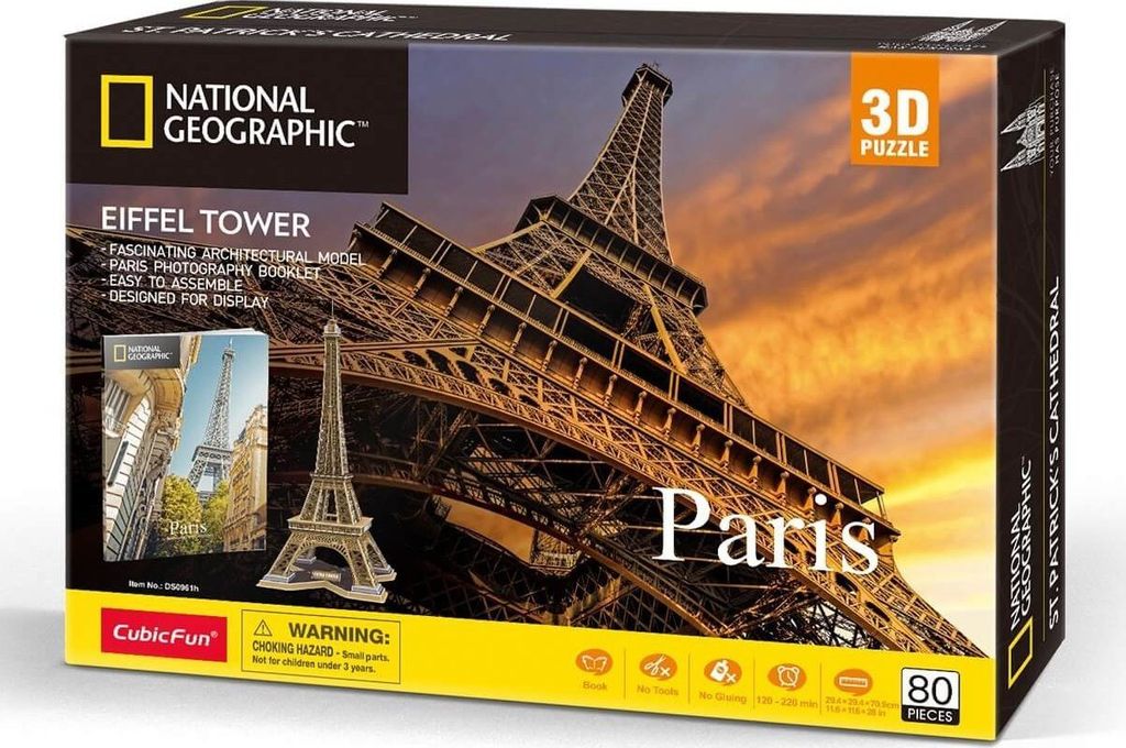 Cubic Fun 3D-Puzzle Eiffel Tower 80-teilig | Kaufland.de
