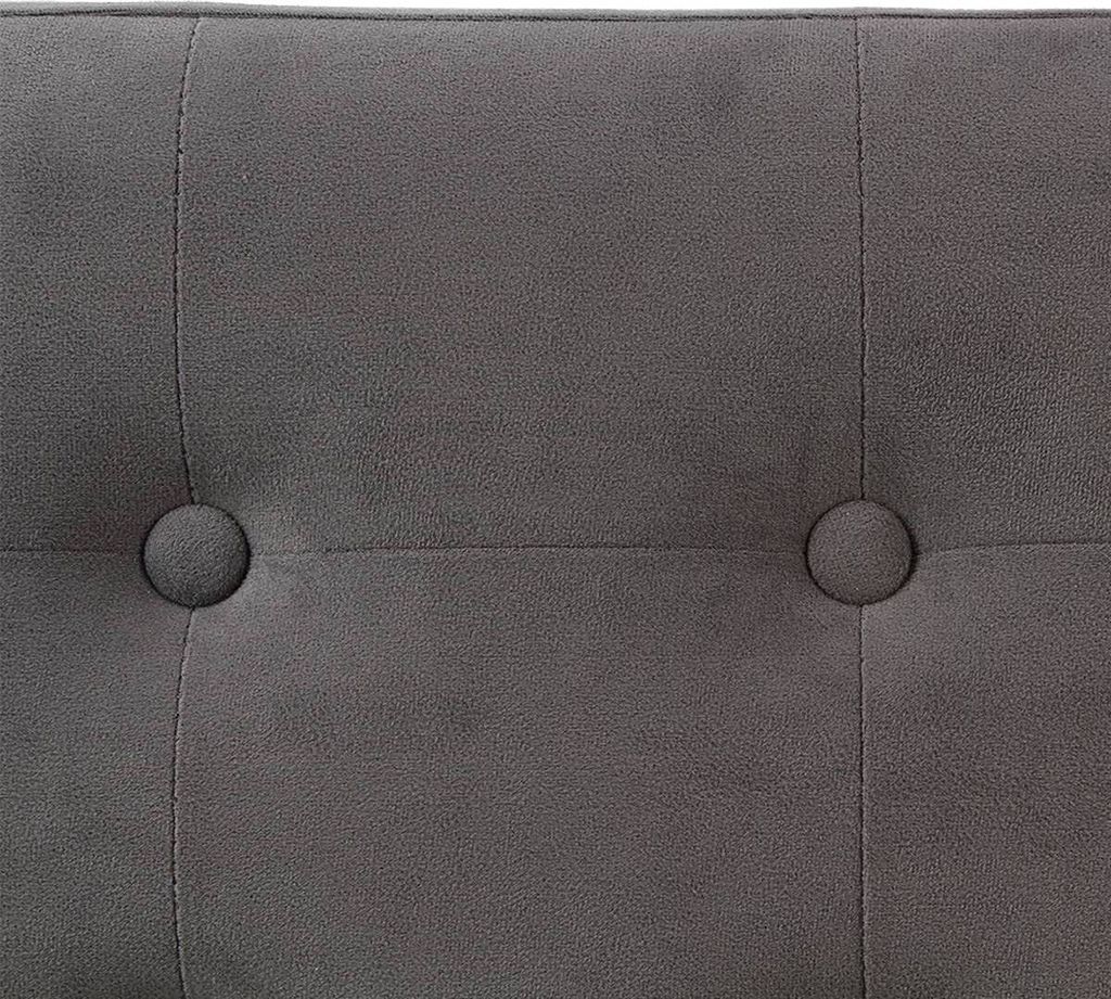 Prošívaný puf Adaline Grey 76x38 cm Taburety | Kaufland.cz