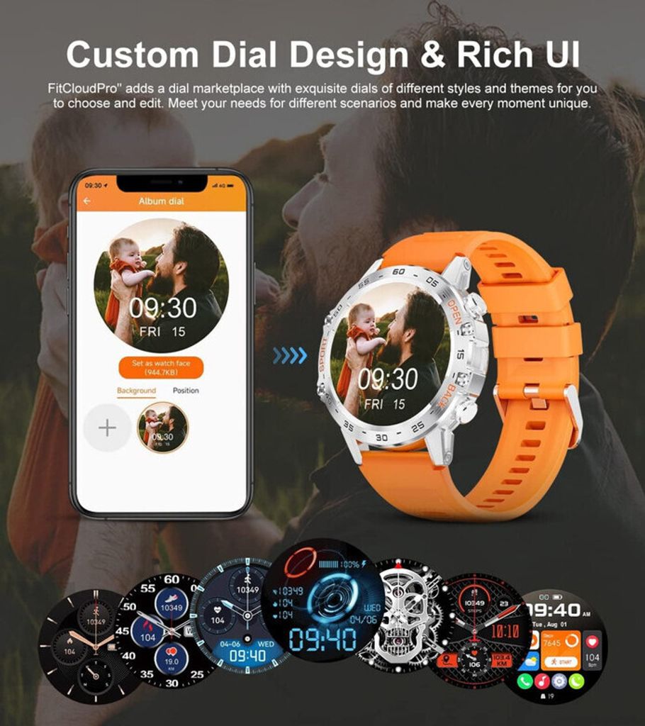 Smart Watch für Männer Bluetooth Anrufe | Kaufland.de