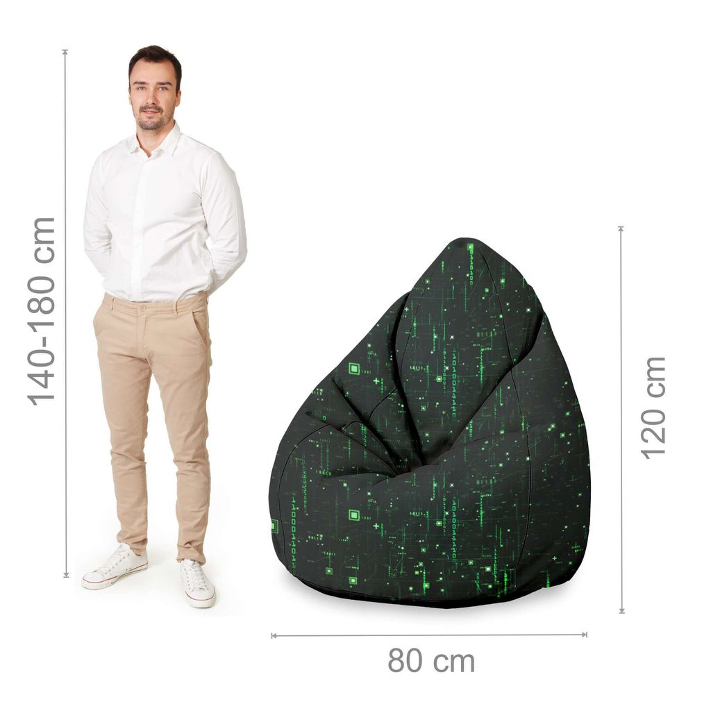 Dreamroots Bean Bag 80x80x120cm Sitzsack mit | Kaufland.de