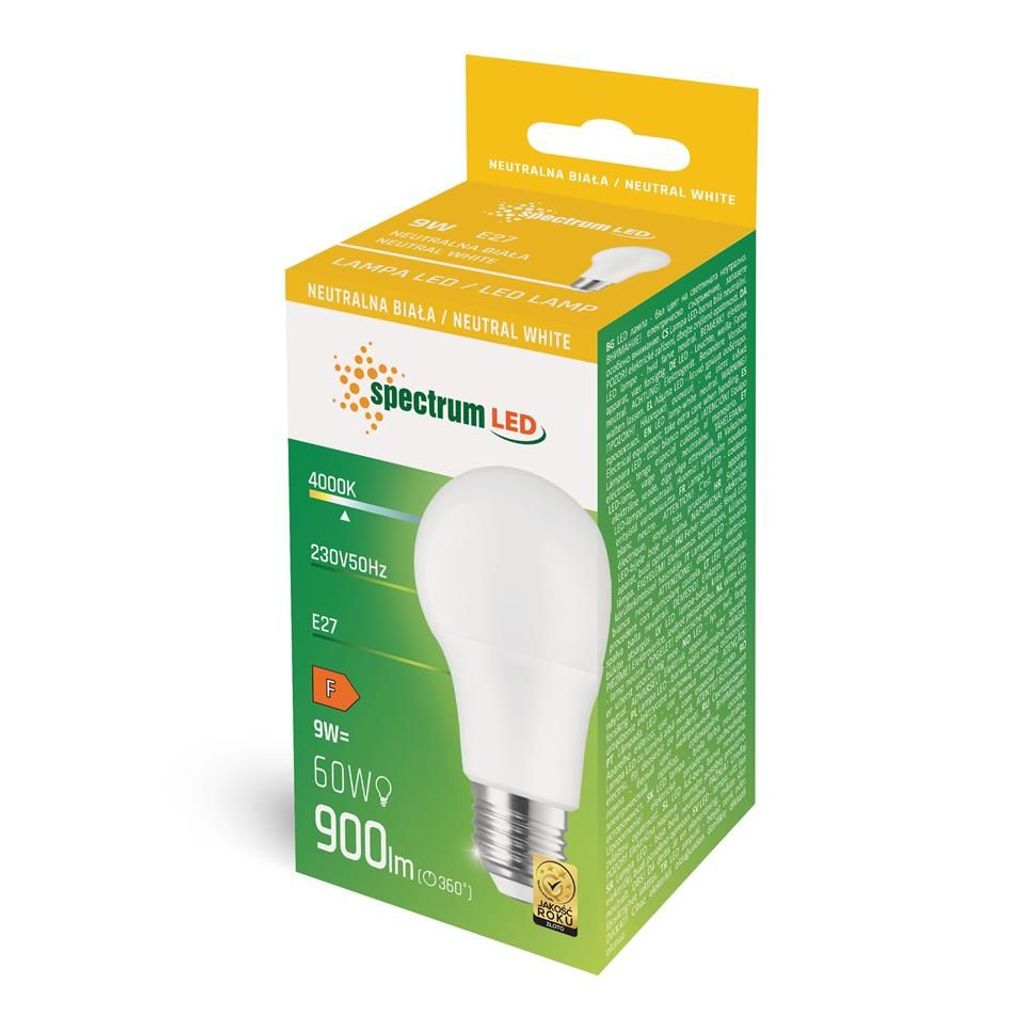 Spectrum LED Leuchtmittel A60 Birnenform 9W | Kaufland.de