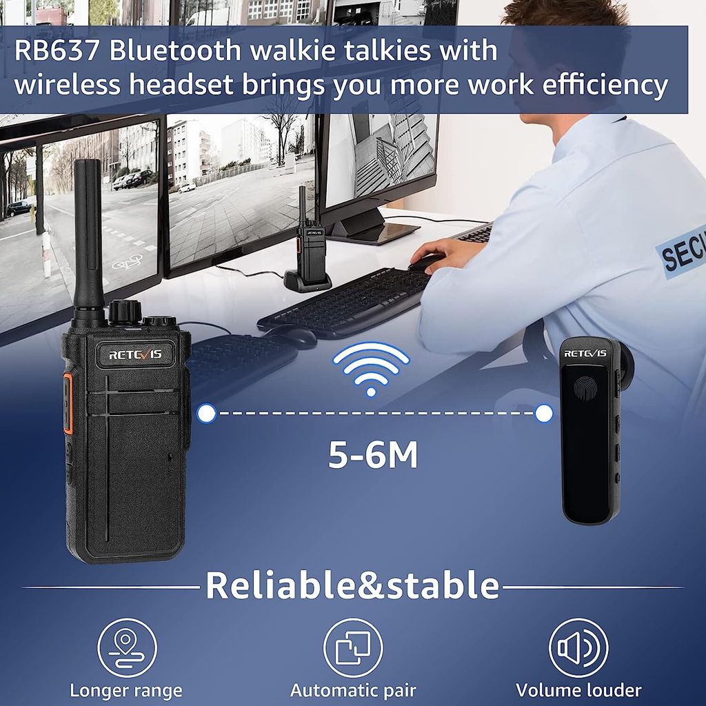 Vysielačky Bluetooth Retevis RB637, | Kaufland.sk