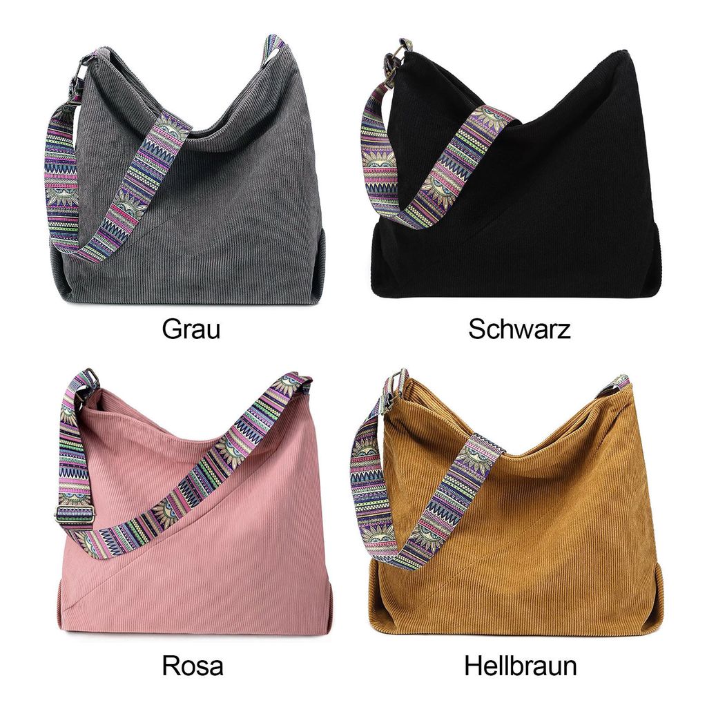 MODFU Damen Cord Tasche Umhängetasche Groß | Kaufland.de