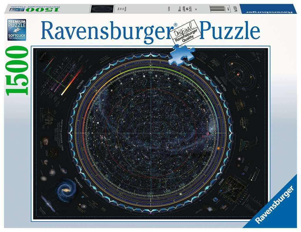 RAVENSBURGER Puzzle Mapa vesmíru 1500 dílků | Kaufland.cz