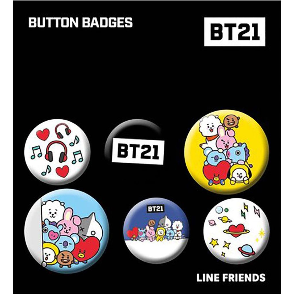 BT21 - Knopf - Anstecker-Set 6er-Pack TA5536 | Kaufland.de