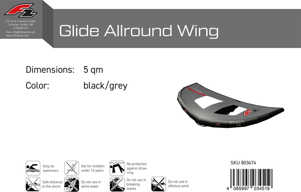 F2 Wing Glide Allround Wing 5 qm | Kaufland.de