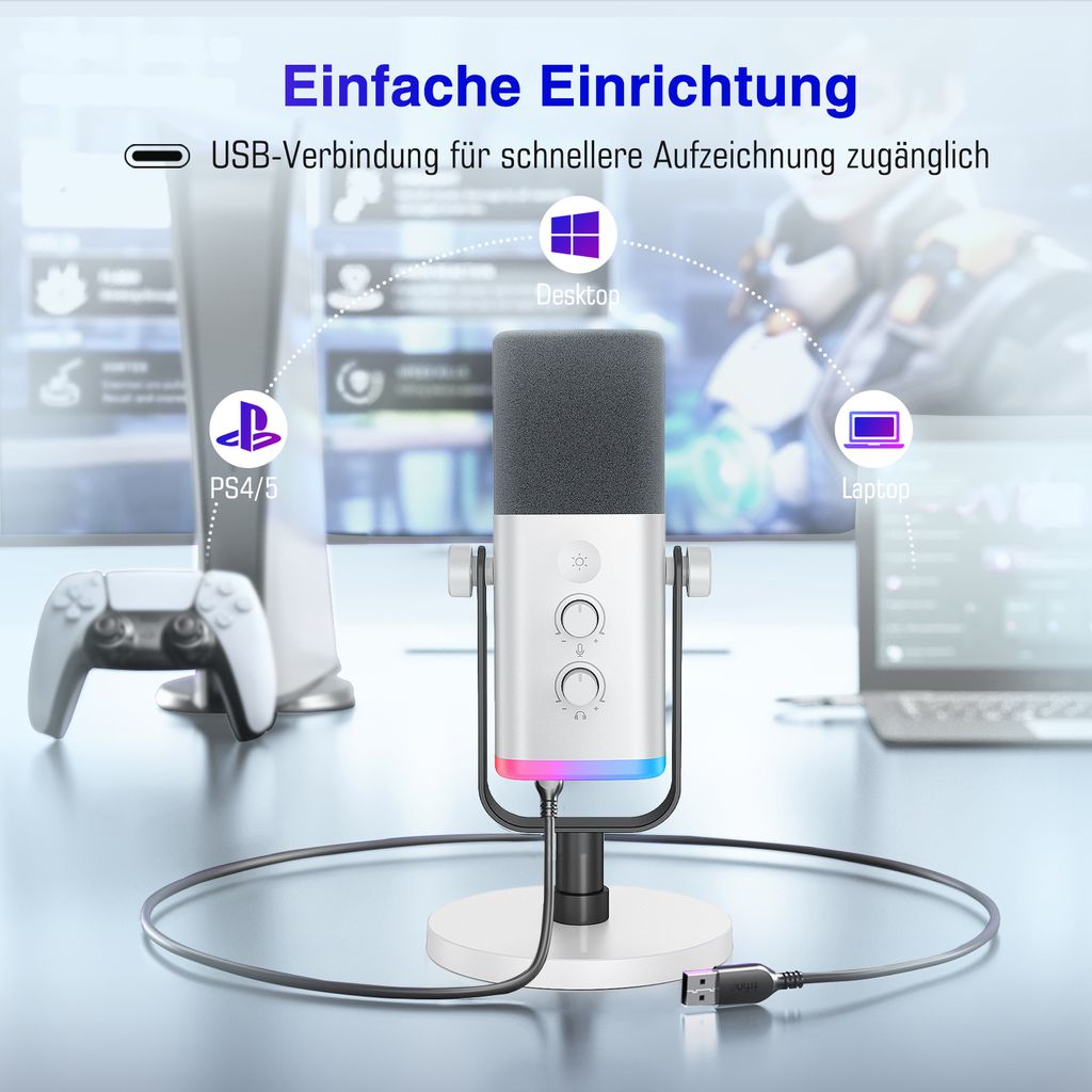 FINFINE XLR-Studiomikrofon USB Podcast | Kaufland.de