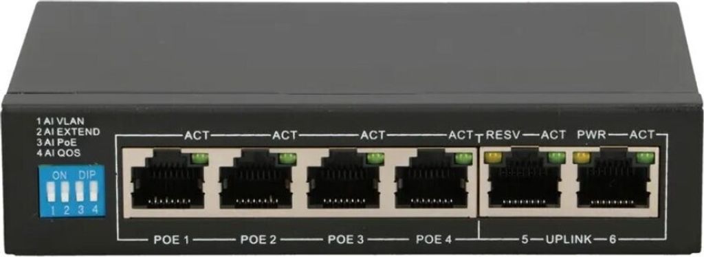 Extralink EUROS V2 Switch PoE 4x 100Mb/s | Kaufland.cz