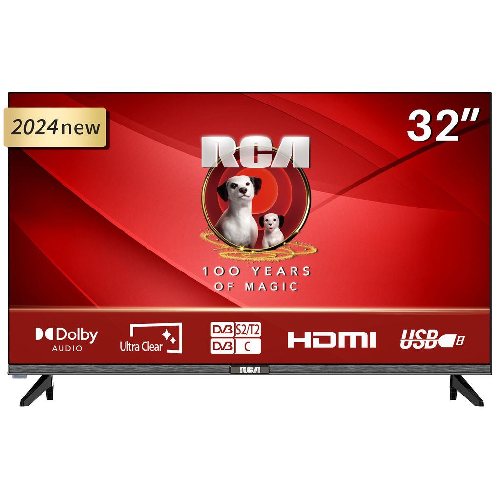 RCA E32-RH1.Q1L 32 Zoll HD LED TV | Rahmenlos | 2x HDMI 2x