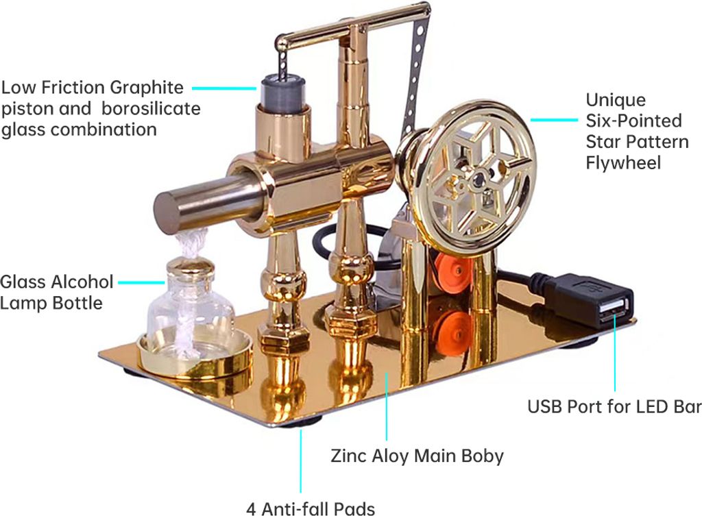 Heissluft-Stirlingmotor-Motormodell, | Kaufland.de