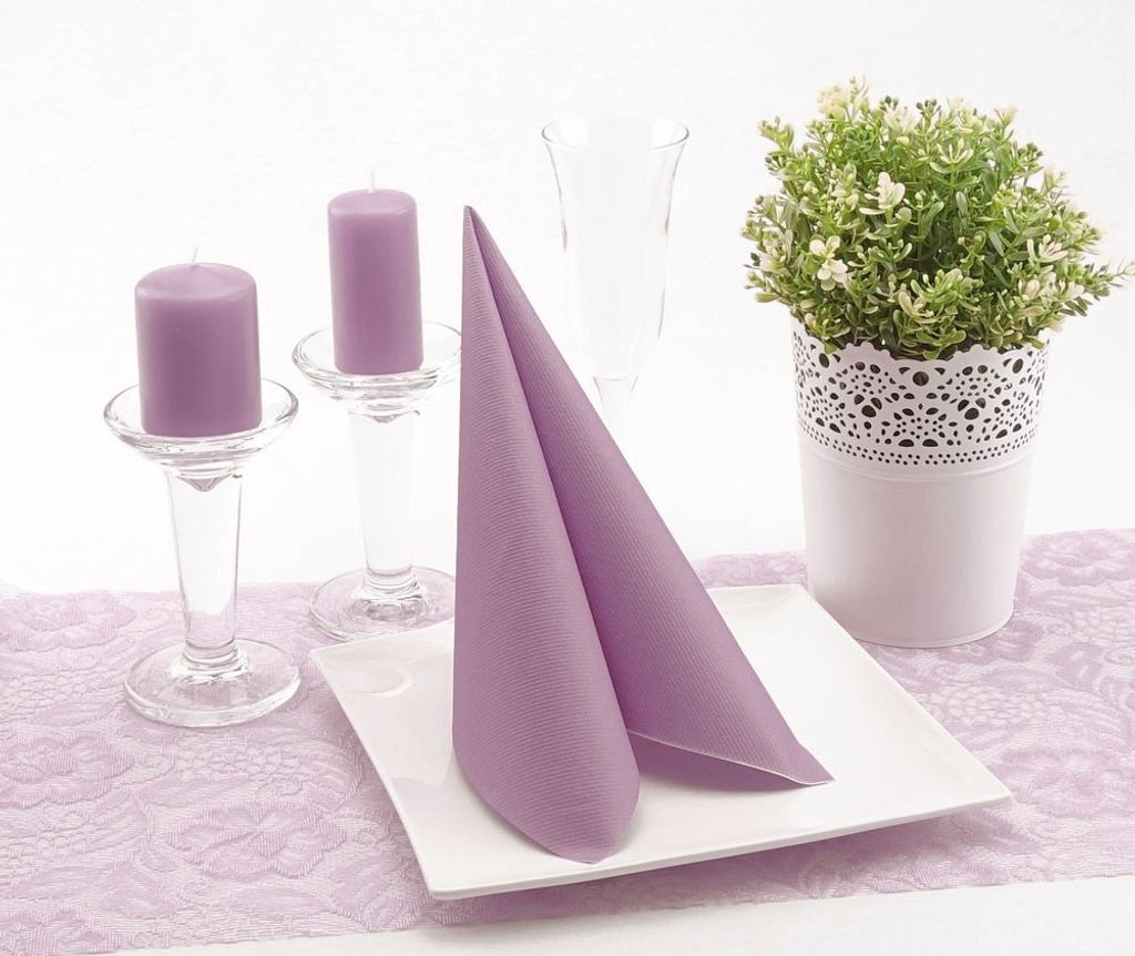 Airlaid Serviette Pastell Lila, 40 x 40 cm, | Kaufland.de