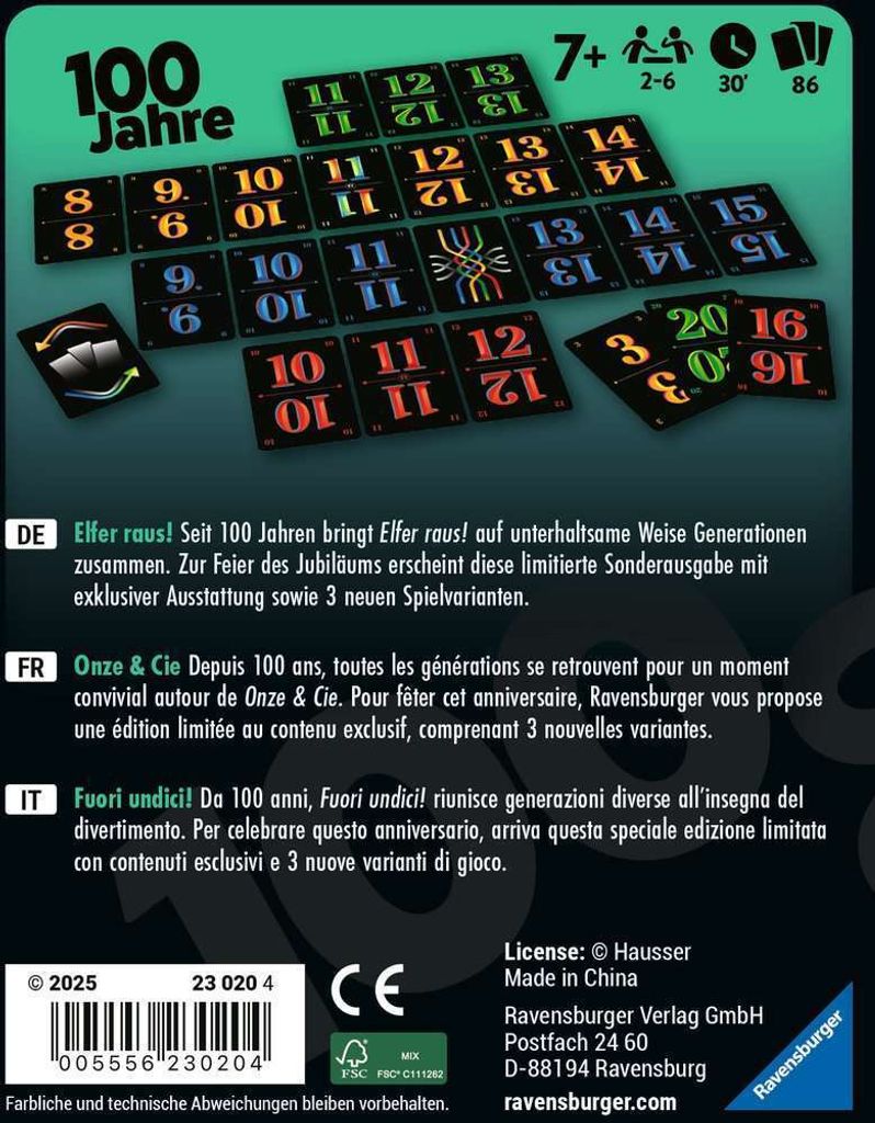 Ravensburger 23020 - Elfer raus! 100 Years | Kaufland.sk
