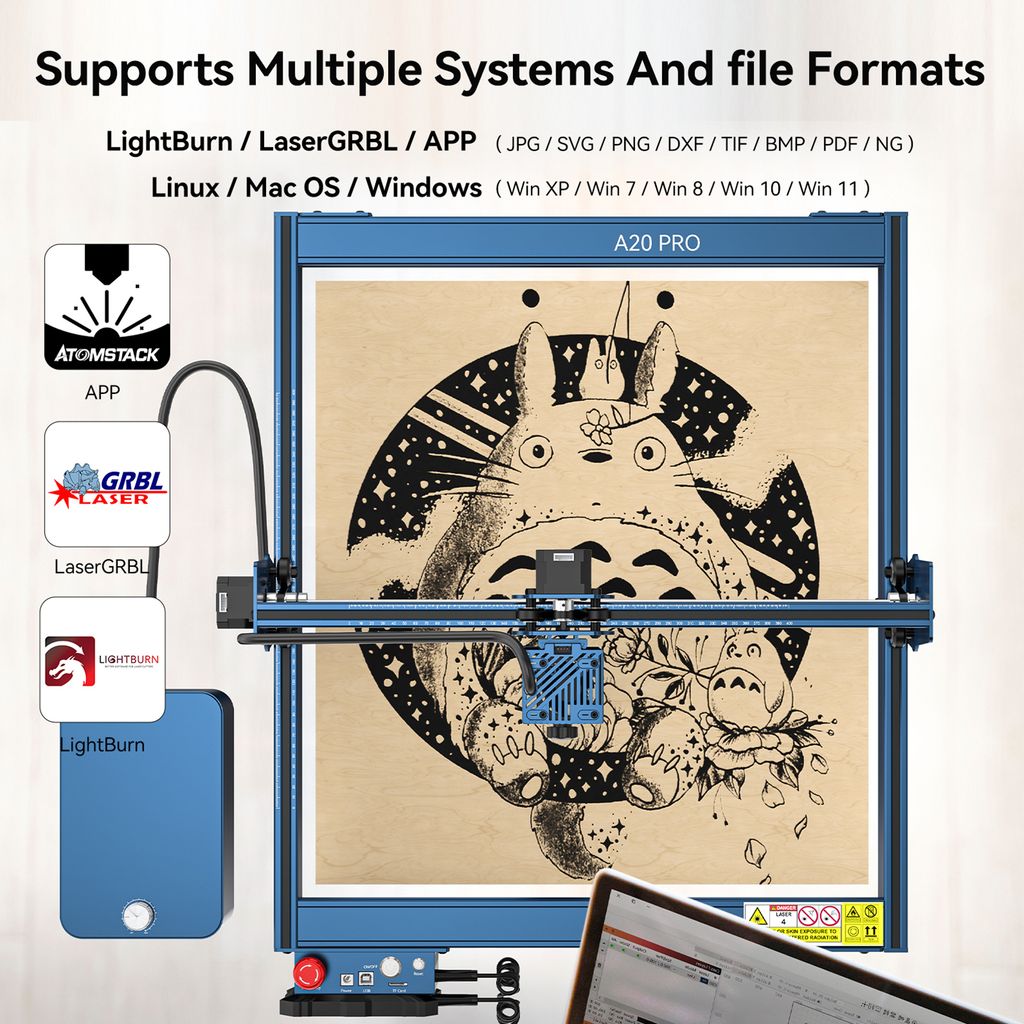 ATOMSTACK A20 Pro/X20 Pro 20W gravírovací | Kaufland.cz