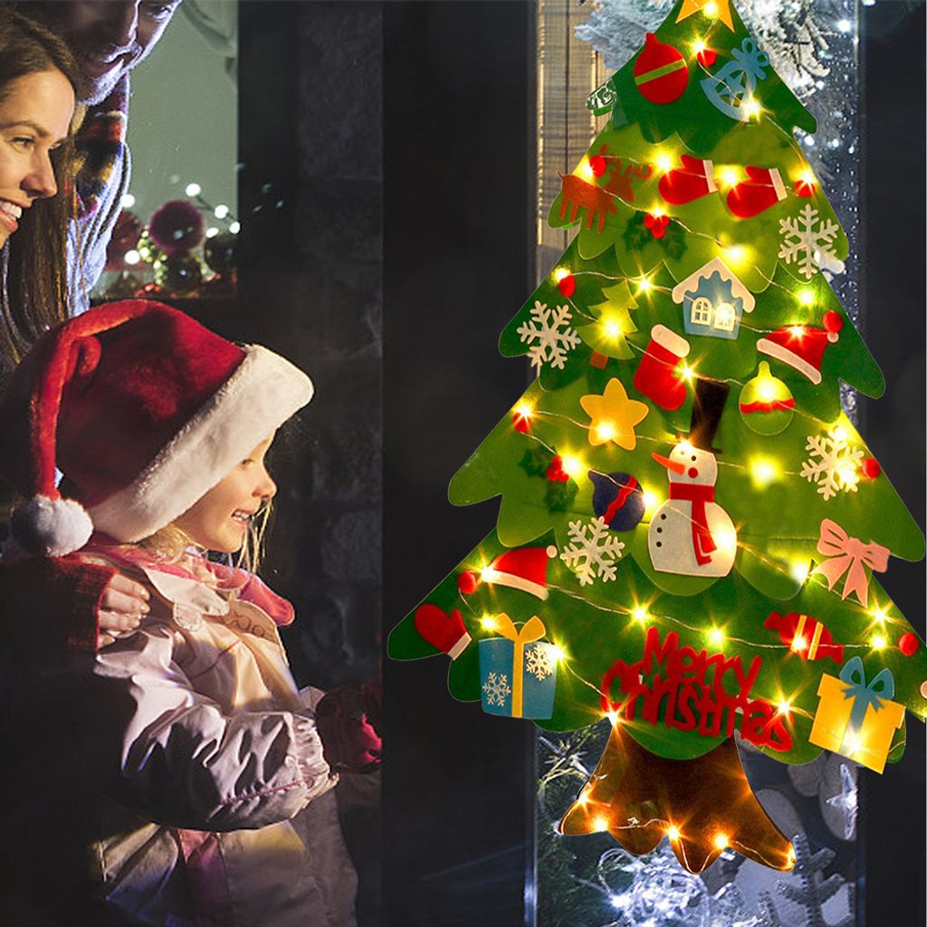 Filcowa choinka DIY Miękka choinka z ozdobami | Kaufland.pl