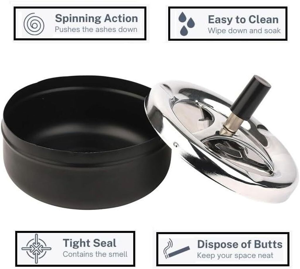 Rotating Ashtray, Table Ashtray, Modern | Kaufland.de