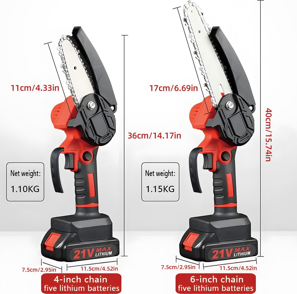 Mini řetězová pila, 4" 6" 21V elektrická | Kaufland.cz