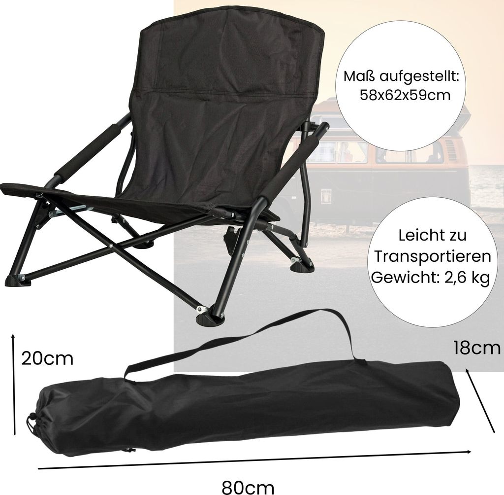 2 Stück Strandstuhl faltbar Faltstuhl | Kaufland.de