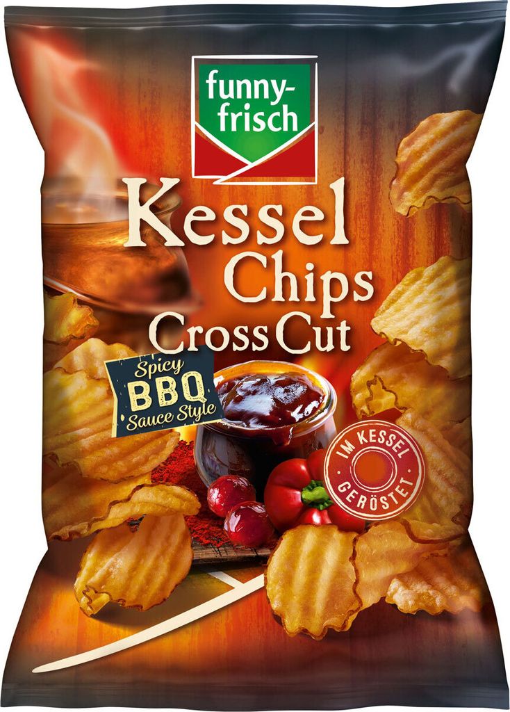 funny frisch Kessel Chips Cross Cut Spicy BBQ | Kaufland.de