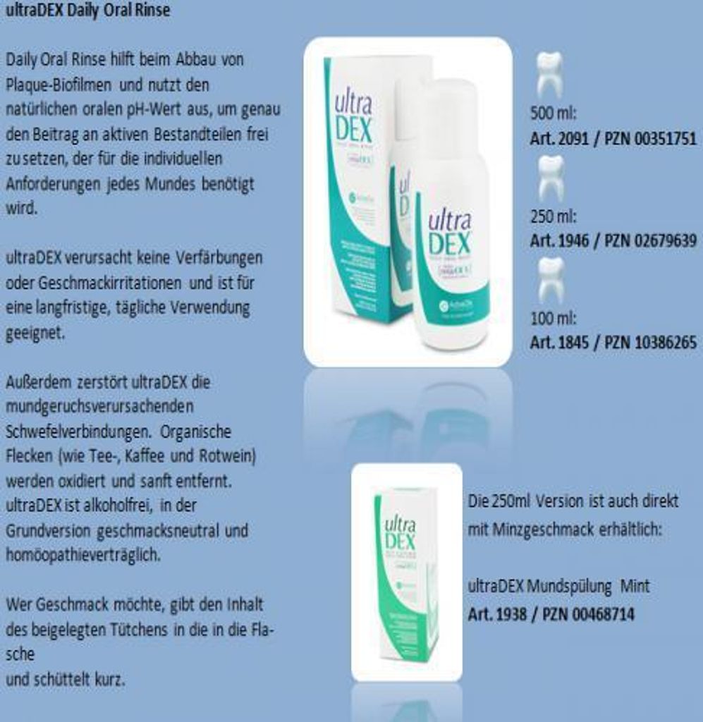 ultraDEX ústní voda, 500 ml roztok Ústní vody | Kaufland.cz