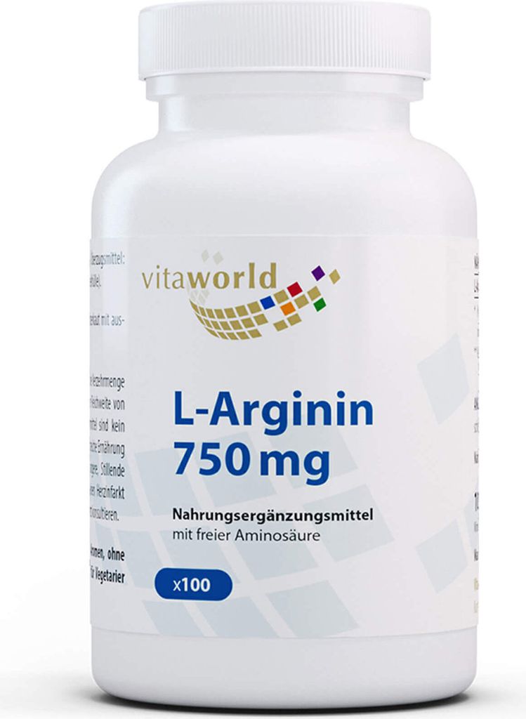 Vitaworld L-Arginin 750 mg | 100 Kapseln | | Kaufland.de