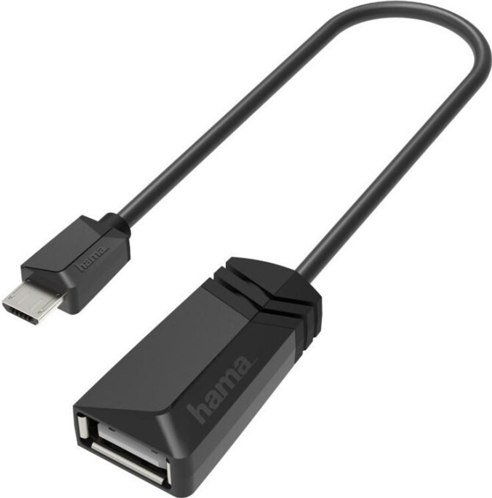 Hama USB OTG Adapter, Micro USB Stecker – USB A Buchse