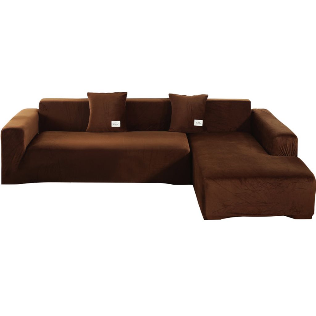 (hnědý) rohový potah na pohovku ve tvaru L s | Kaufland.cz