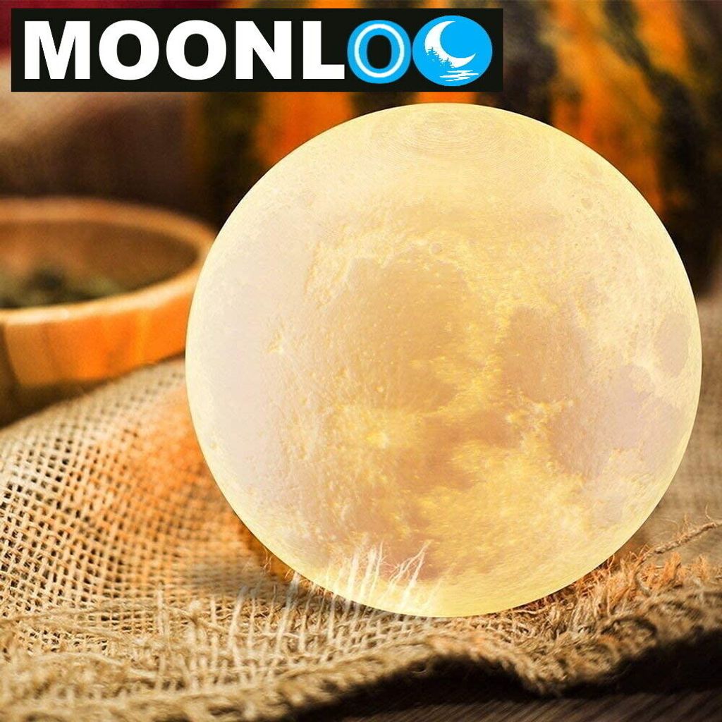 MOONLOO Moon Light Moon Lamp 3D LED Moon | Kaufland.cz