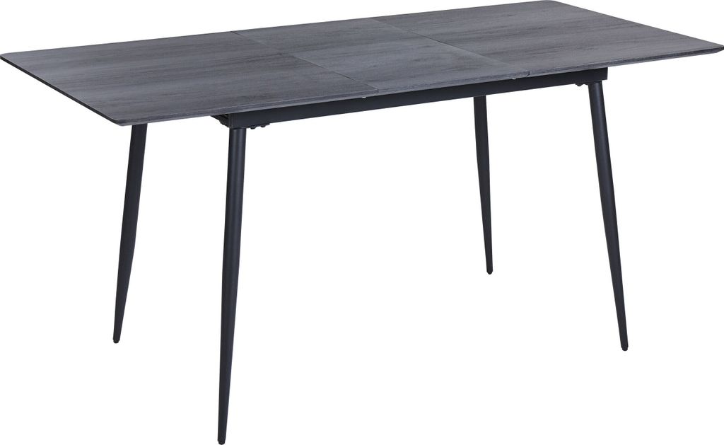 BELIANI Esstisch Grau MDF-Platte Holz Optik für 6 Personen