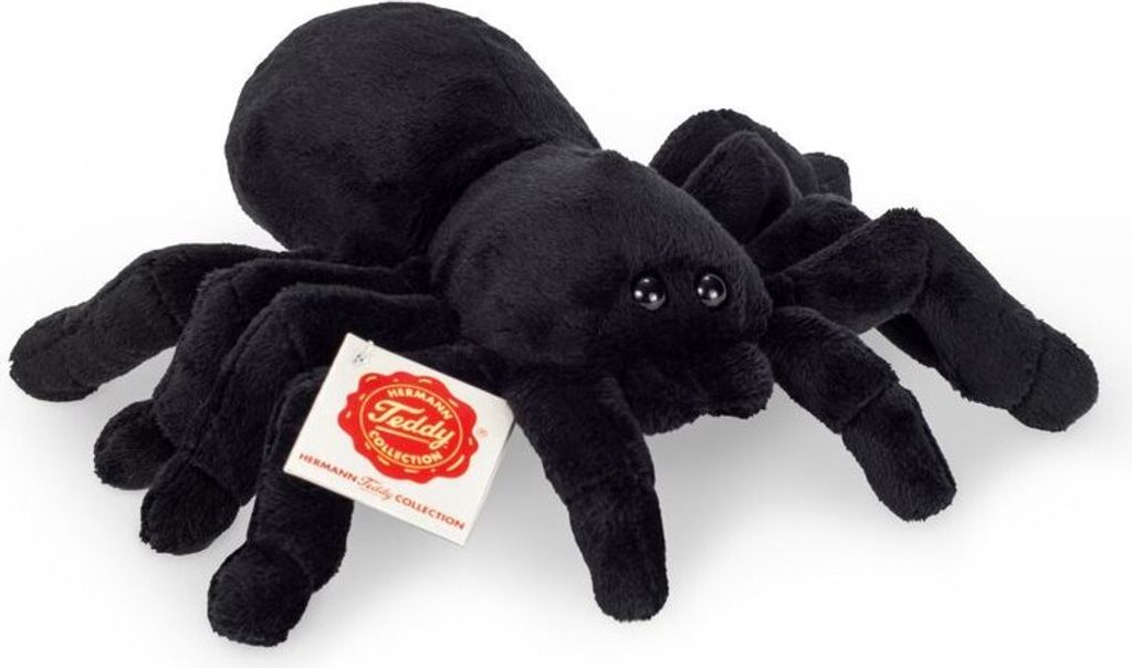 Teddy Hermann 92656 - Pavúk, čierny, 16 cm