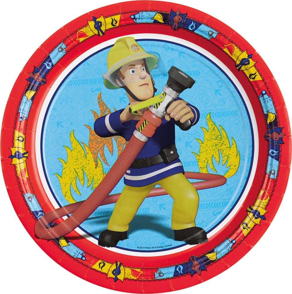 amscan 998149 Motivteller Fireman Sam - Ø 23 | Kaufland.de