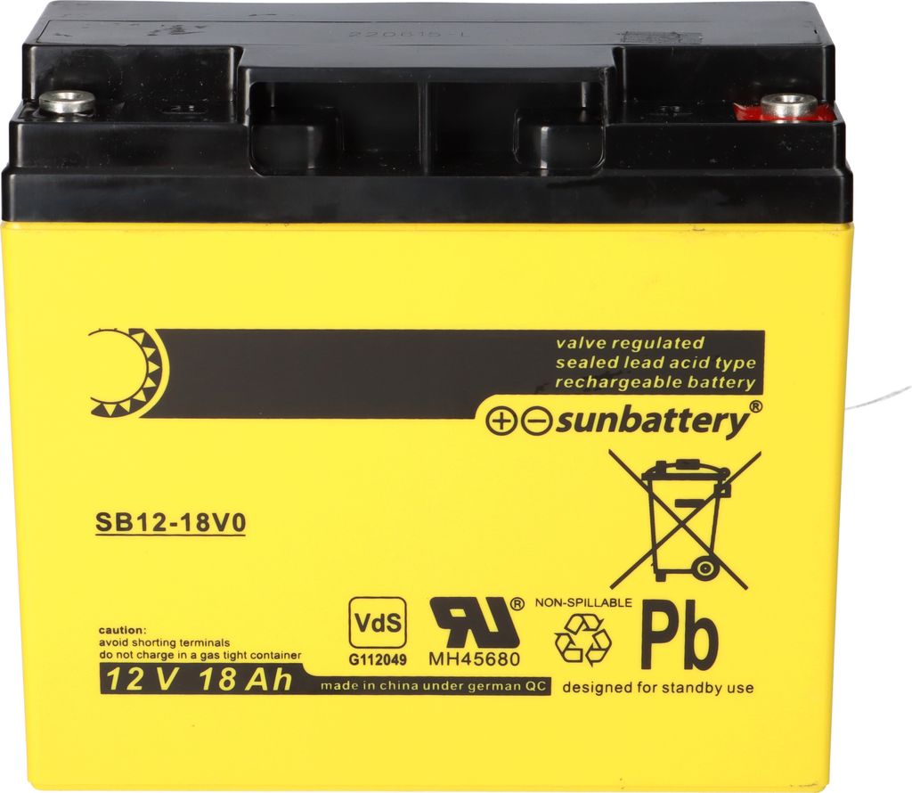 SUN Battery SB12-18V0 AGM Akku 12V 18Ah | Kaufland.de