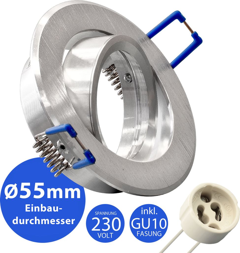 6x MAXKOMFORT Einbaustrahler IP20 mit GU10 | Kaufland.de