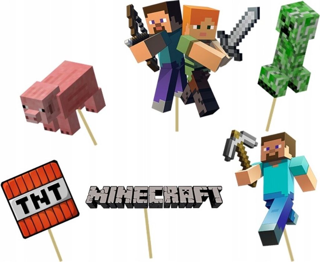 Topper Minecraft Papier Figuren 6 Stueck | Kaufland.de