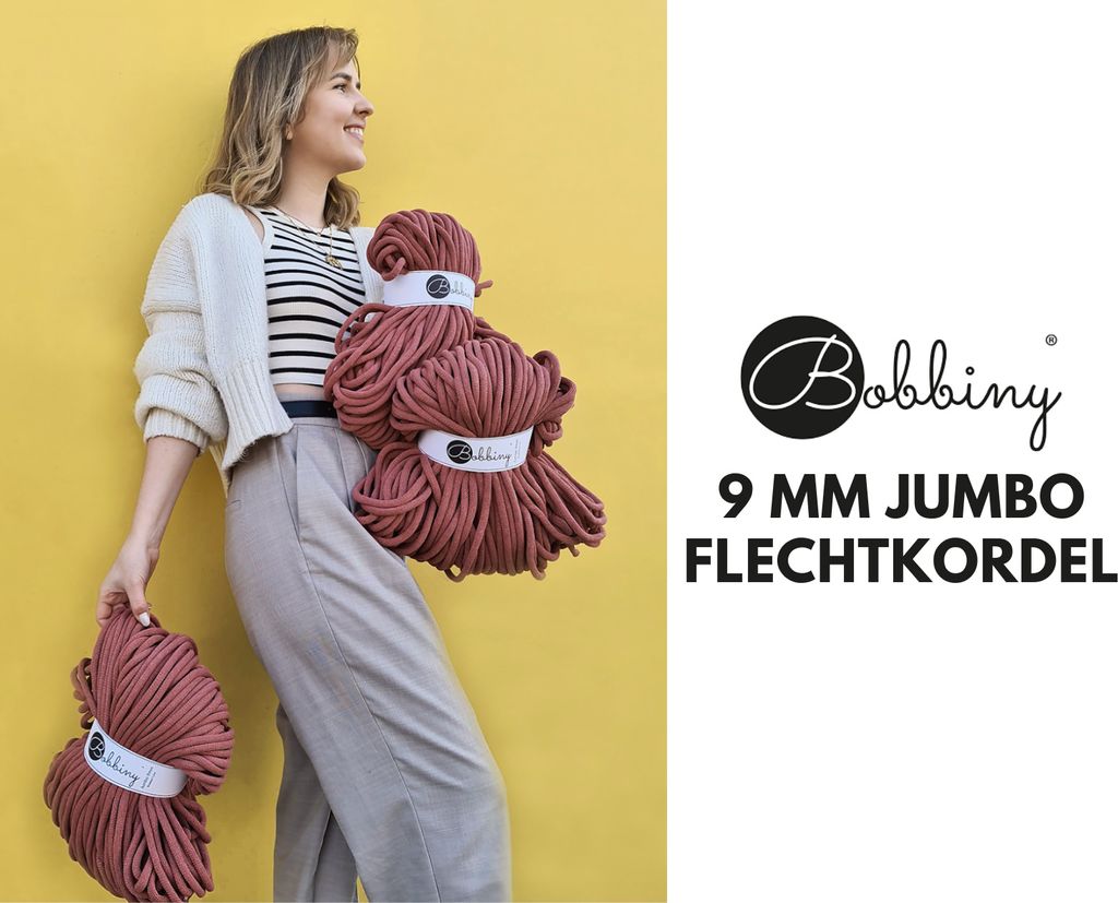Bobbiny Jumbo 9 mm 100 m Peony Schnur Kordeln | Kaufland.de