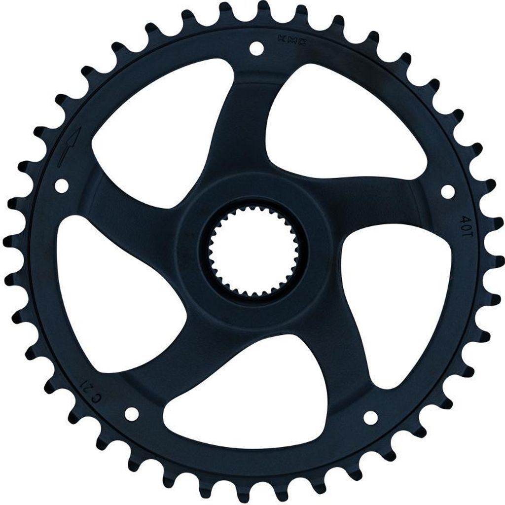 KMC Kettenblatt CrMo, schwarz 11/128", f 40 Zähne, 52,0 mm