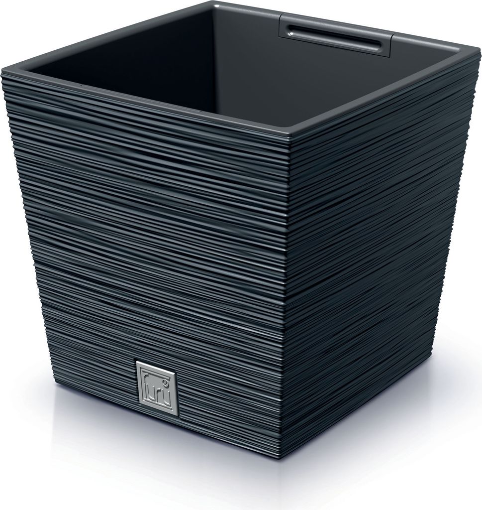 pot de fleurs 24cm FURU SQUARE LOW DFS240-S433 anthracite