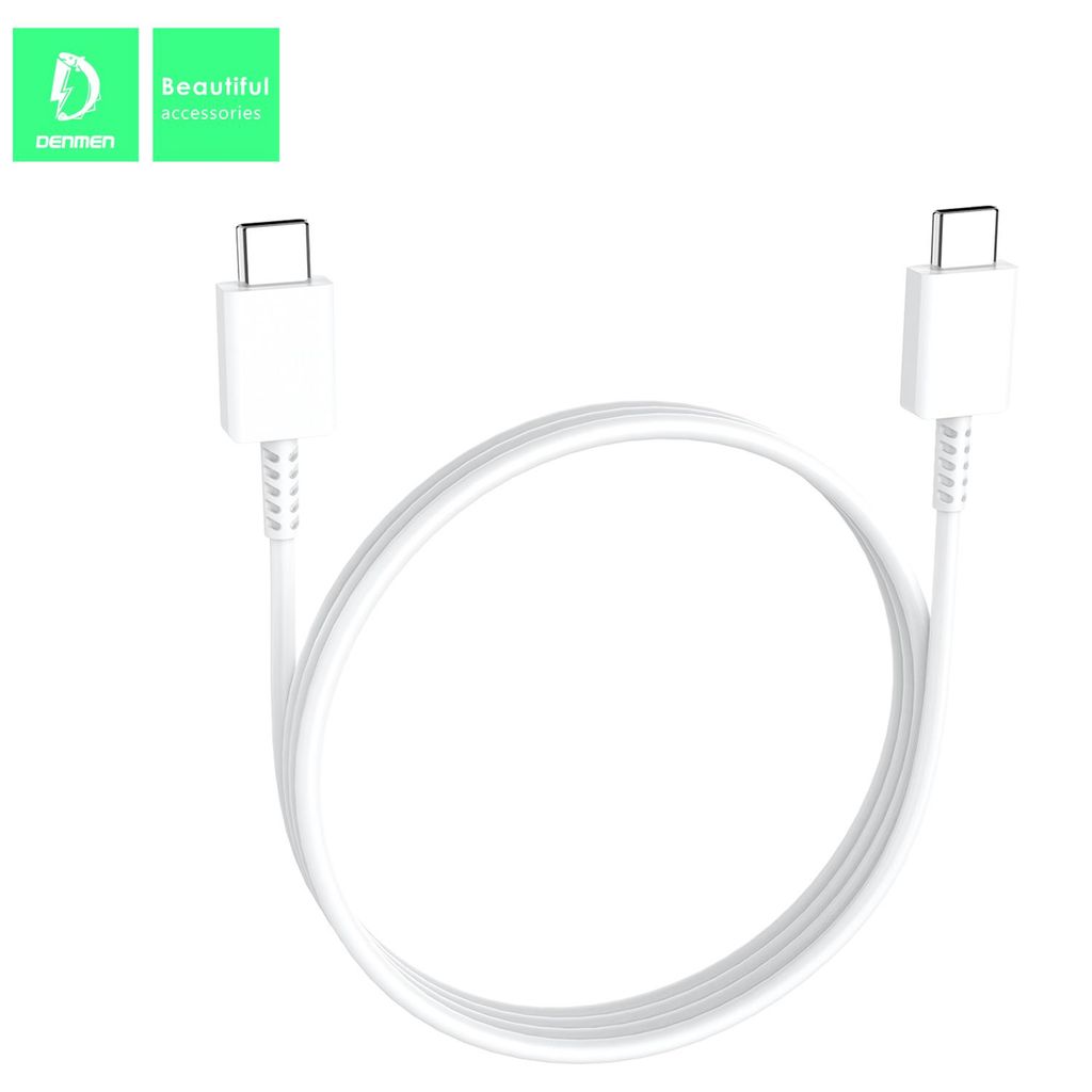 Denmen USB kábel USB-C - USB-C - 1m - Biela | Kaufland.sk