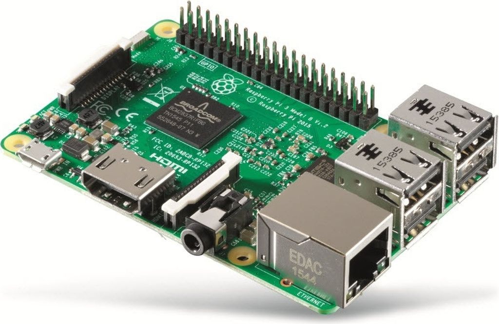 Raspberry Pi 3 Model B ARM-Cortex-A53 4x 1,2GHz, 1GB RAM,