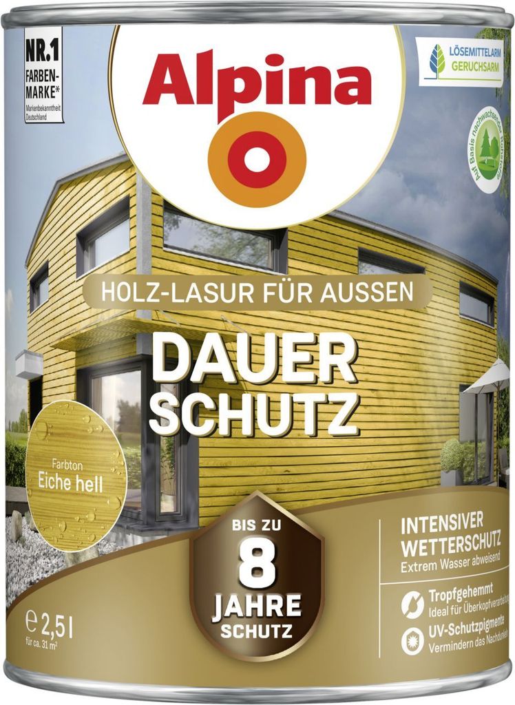 Alpina Dauer-Schutz 2,5 L eiche hell | Kaufland.de