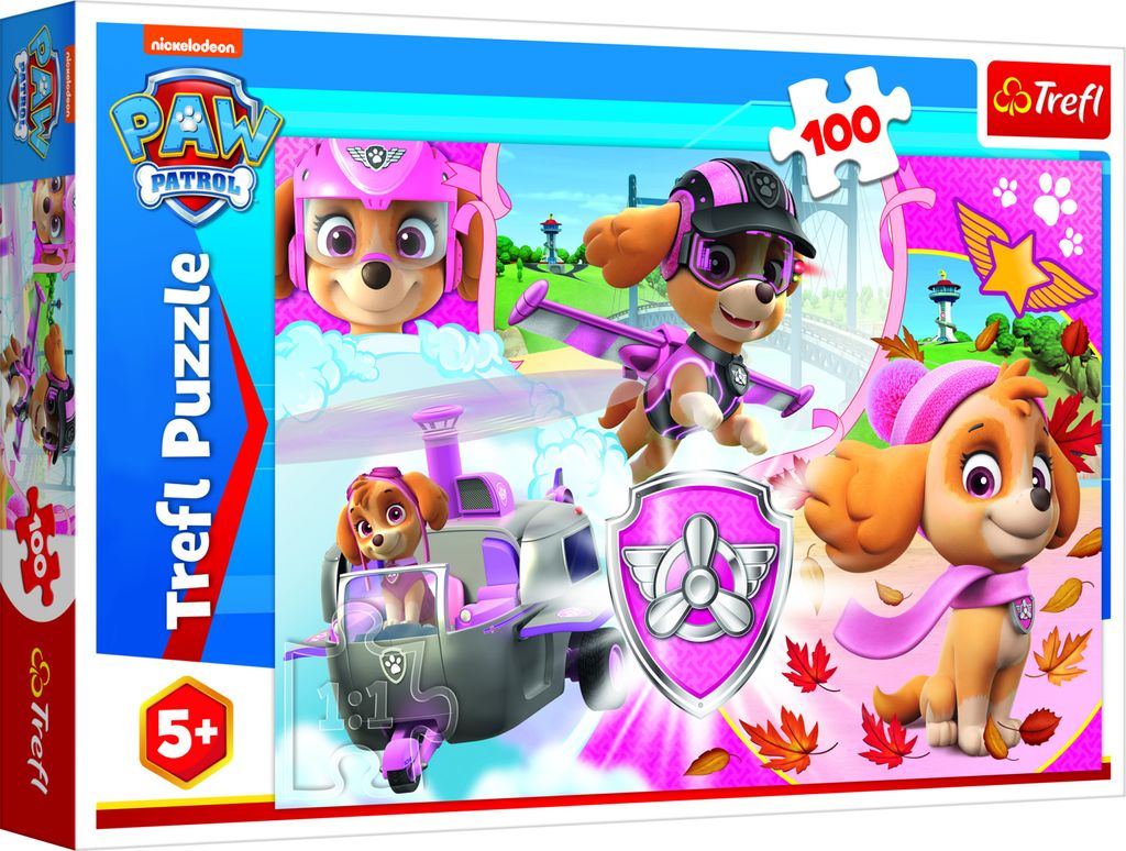 Puzzle 100 – Skye in Aktion / PAW Patrol Klassische Puzzles