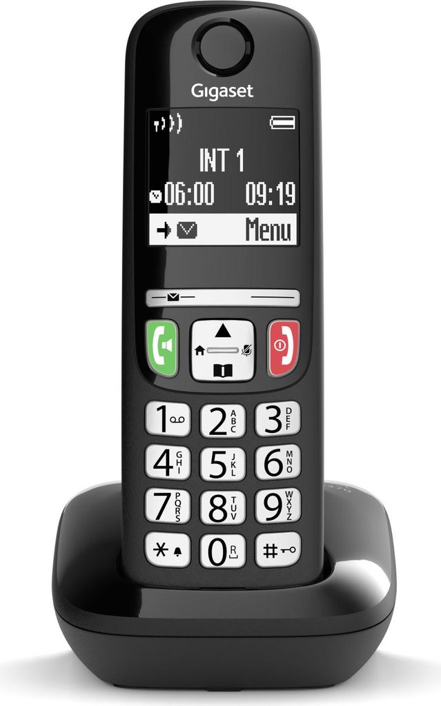 Telefon Gigaset E270 DECT identifikace volajícího černá