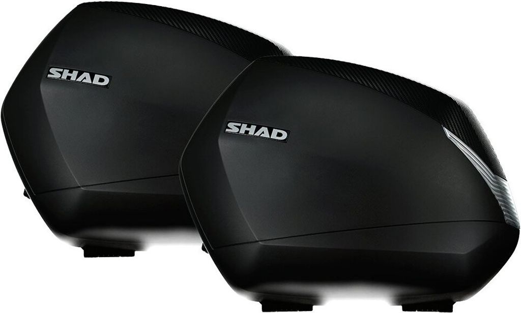 SHAD SH36 Motorrad-Seitenkoffer-Paar Carbon-Look 36L