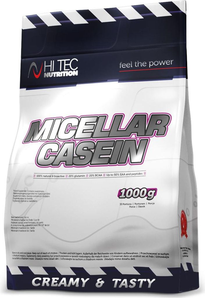 HI TEC Nutrition Micelárny kazeín - 1000g jahoda
