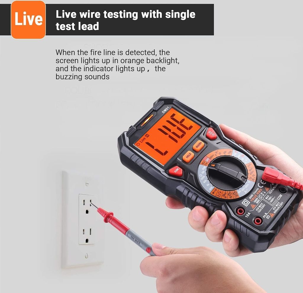 DM01 Digitálny multimeter TRMS 6000 počtov, | Kaufland.sk