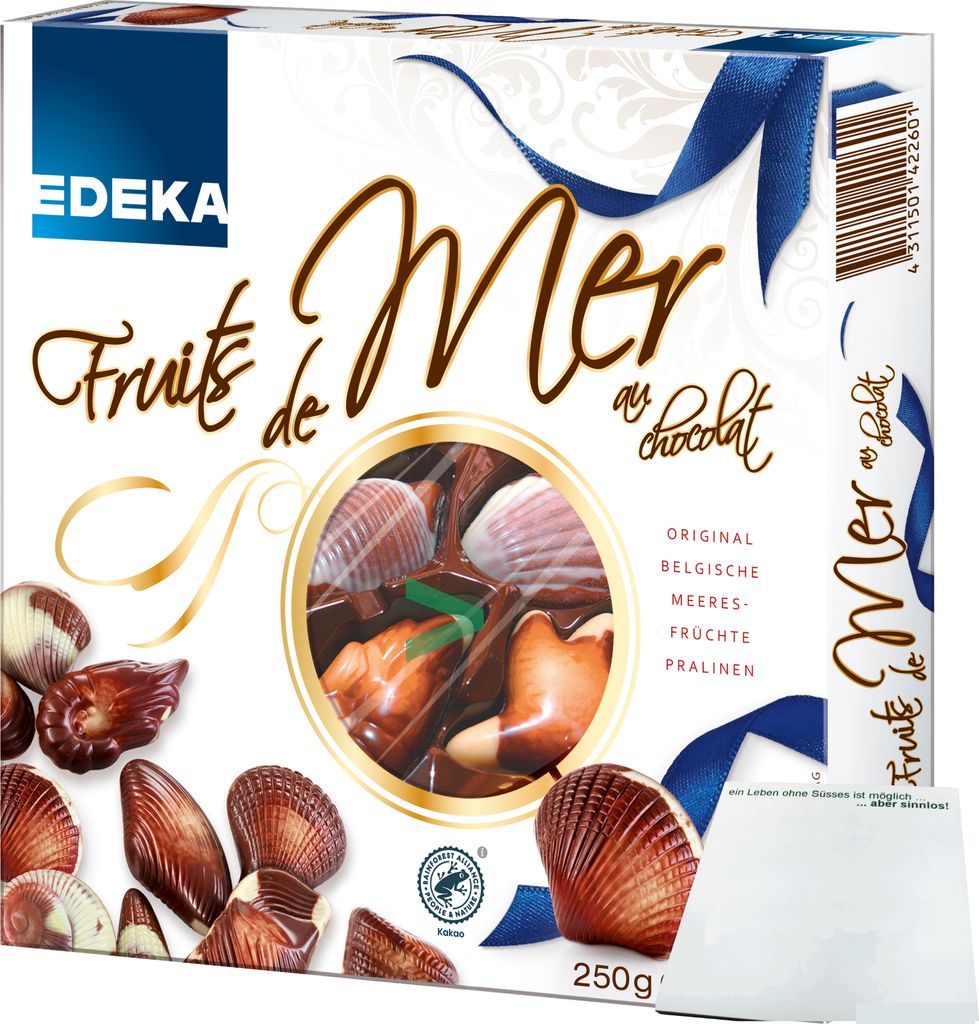 EDEKA Fruits de Mer au Chocolat (250g Packung) + usy Block