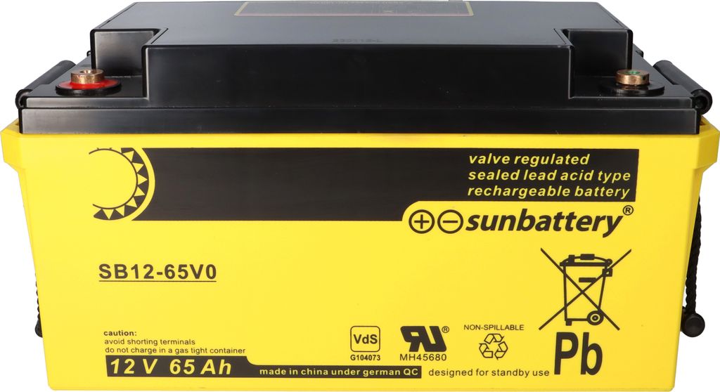 SUN Battery SB12-65V0 AGM Akku 12V 65Ah | Kaufland.de