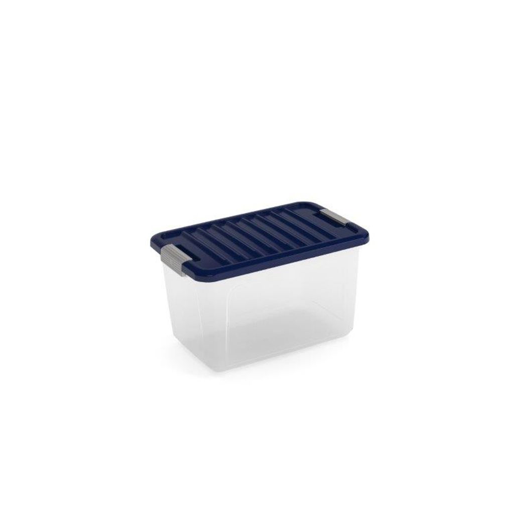 W Box S transparentní, modré víko 15l Bedna | Kaufland.cz
