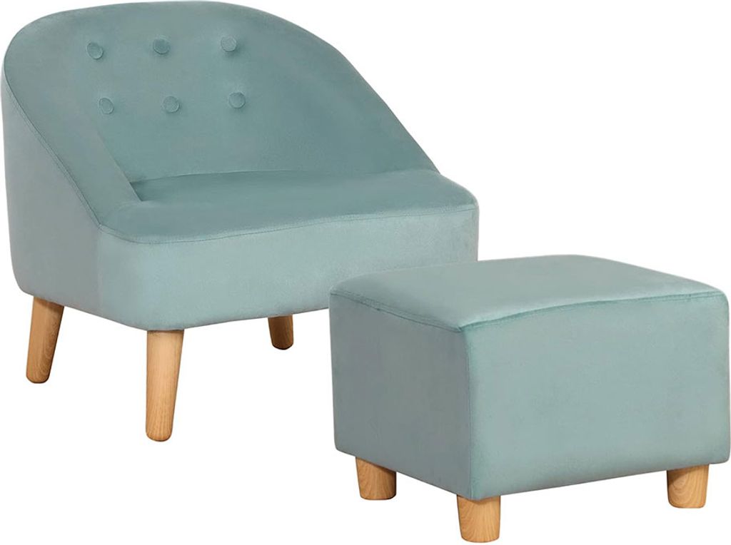 Detské kreslo HOMCOM 310-062GN, s podnožkou, | Kaufland.sk